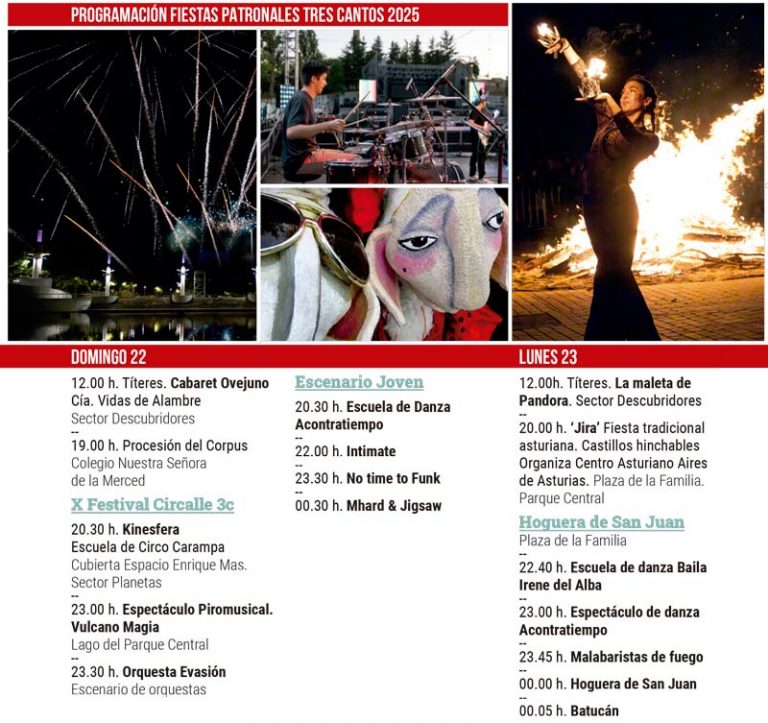 Fiestas patronales de Tres Cantos 2025 - entrescantos